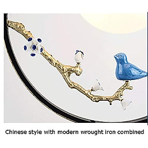 Floor Lamp Floor Lamp Modern Chinese Style Iron Study Fabric Floor Light Simple Hotel Room Creative Living Room Standing Lamp Standing Light (Color : Black)