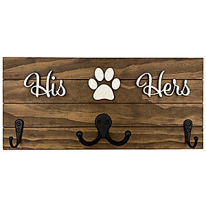 BT TRENDZ PERSONALIZED GIFTS His and Hers Key Holder with 3-D Lettering (Mocha-White)