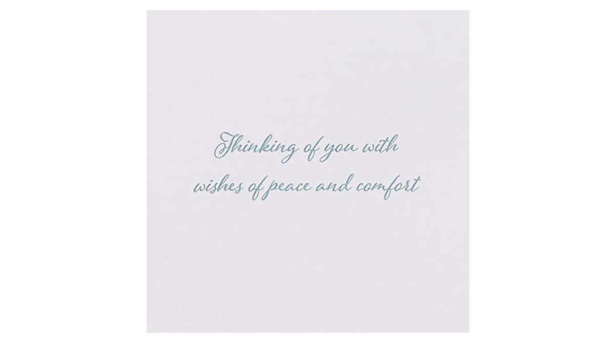 Send Wishes of Peace: Papyrus Premium Sympathy Card