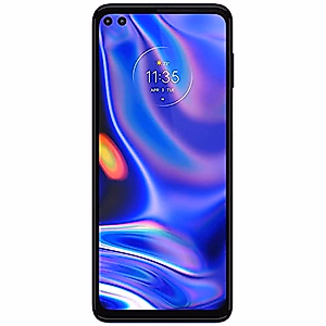 Moto One 5G (128GB, 4GB) 6.7" FHD+, Snapdragon 765, 48MP Quad Camera, 5G / 4G LTE AT&T Locked - XT2075-2 (Oxford Blue) (Renewed)