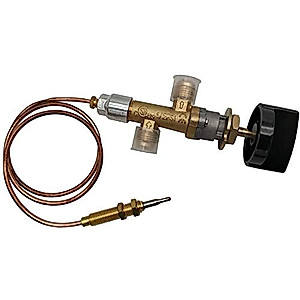 Fire Pit Thermocouple Replacement, Patio Propane Fire Pit Replacement Parts Fire Pit Valve,Low Pressure Lpg Propane With 3/8" Flare Inlet & Outlet Flame Failure Safety Failure Safety Control Fire Pit