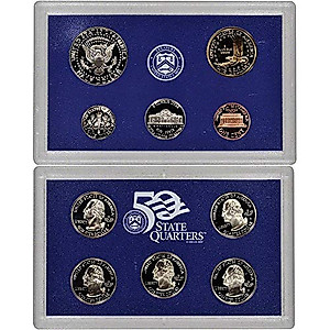2000 S Gem 10-Piece Proof Set - Penny, Nickel, Dime, 5-Statehood Quarters, Kennedy Half and Sacagawea Dollar US Mint OGP - Excellent Proof Coins