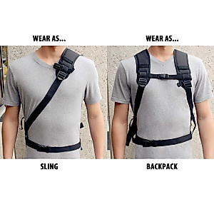 USA Gear Emergency Supplies Backpack Case (Blue) - 15.6 inch Laptop Compartment, Padded Custom Dividers, Bottle Holder, Rain Cover,-Lasting Durability and Extra Pockets - Easy to Carry Long Distances