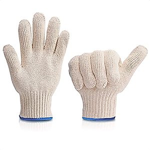Heat Resistant Cooking Gloves - BBQ Kitchen Gloves Grill 932°F Heat Resistant Oven Gloves for Handling Hot Food Cooking Baking Oven Welding Gloves - Camping Cooking Pot Indoor Outdoor Gloves