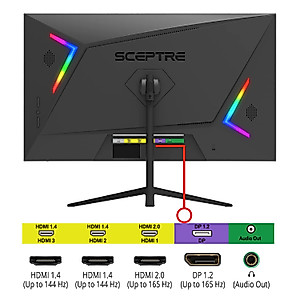 CyberpowerPC Gamer Xtreme VR Gaming PC, Intel Core i5-11400F 2.6GHz, 8GB DDR4 & Sceptre 25" Gaming Monitor 1920 x 1080p up to 165Hz 1ms AMD FreeSync Build-in Speakers, 106% sRGB Machine Black 2021