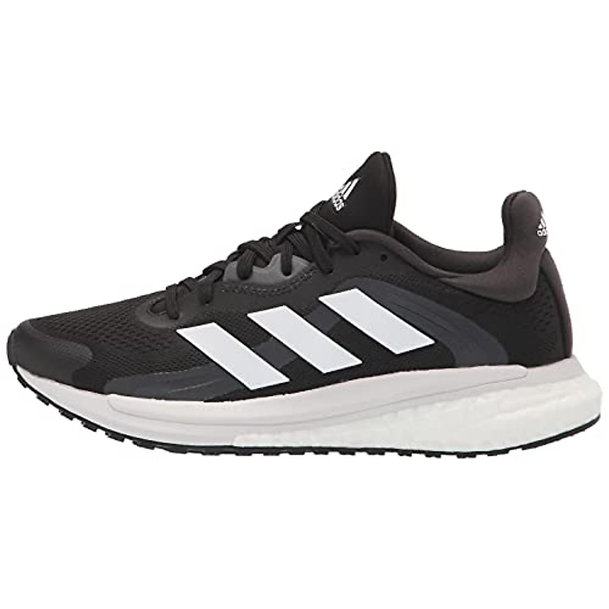 adidas Women's Solar Glide 4 ST Running Shoe, Black/White/Grey, 10