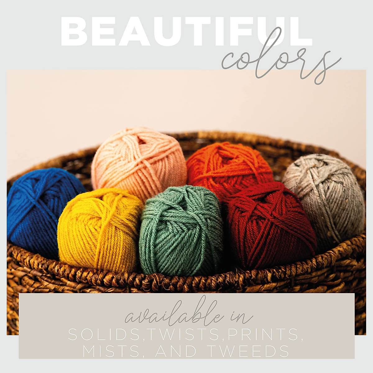 Lion Brand Yarn (1 Skein) Vanna's Choice Yarn, Colonial Blue