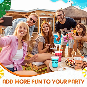 30 Pcs 16 oz Disposable Clear Plastic Cups Bulk Party Drinking Water Cocktail Beer Cups for Adult Parties Wedding Birthday Reception Beverage Tea Lemonade Serving Supplies