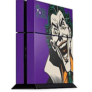 Skinit Decal Gaming Skin for PS4 Console - Officially Licensed Warner Bros The Classic Joker Design
