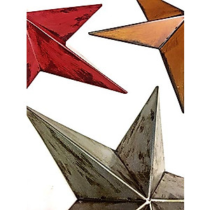 Bellaa 22052 Metal Stars Wall Decor 12 inch Set of 3 Celtic Patio Garden Outdoor