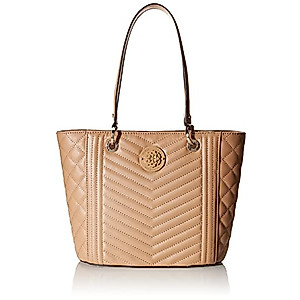 GUESS womens Noelle Small Elite Tote, Beige, One size US