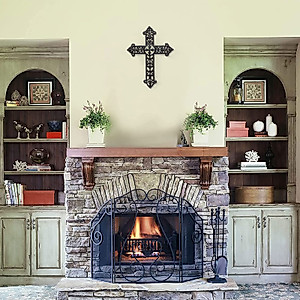 Ontrip Metal Crosses Wall Decor, Crosses Wall Decor 15'', Hanging Crosses Wall Decor, Celtic Cross Wall Decor, Gifts for Families and Friends