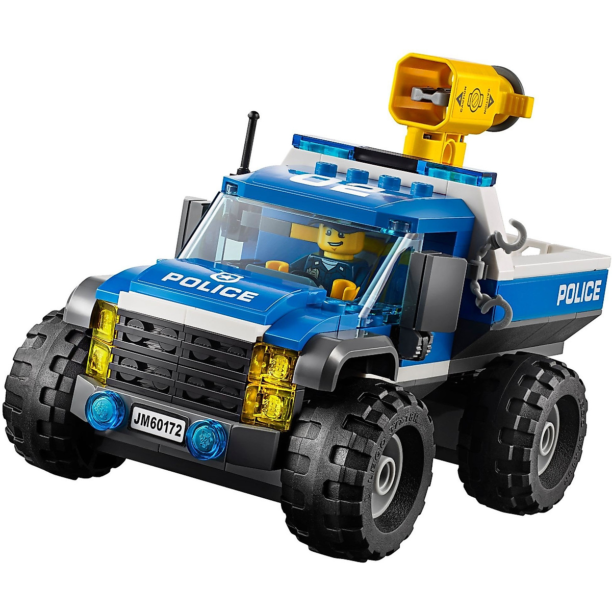 City Mountain Dirt Road Pursuit Police Building Set, Police 4x4 Toy Car & Buggy, Police Toys for Kids