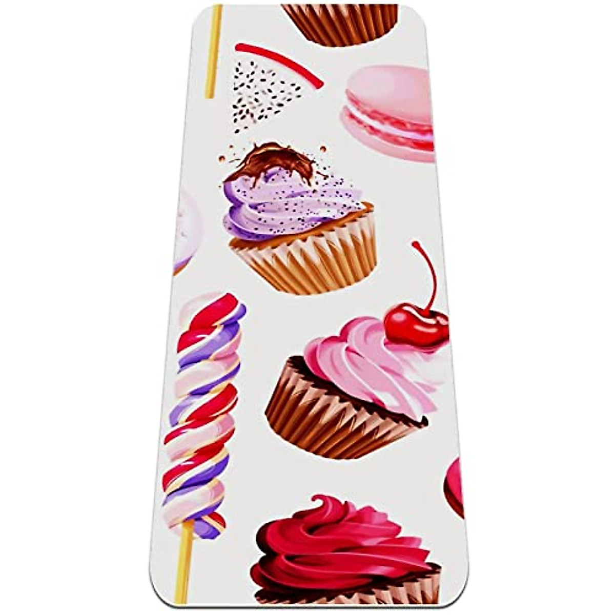 Yoga Mat, Yoga Mats for Home Workout, Workout Mat, Exercise Mats, Pilates Mat, Ice Cream Gourmet