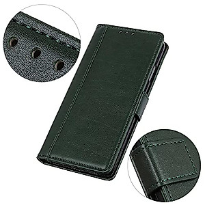 YBROY Case for Motorola ThinkPhone, Magnetic Flip Leather Premium Wallet Phone Case, with Card Slot and Folding Stand, Case Cover for Motorola ThinkPhone.(Green)