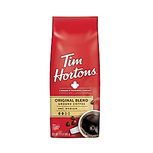 Tim Hortons Original Blend, Medium Roast Ground Coffee, Made with 100% Arabica Beans, 24 Ounce Bag