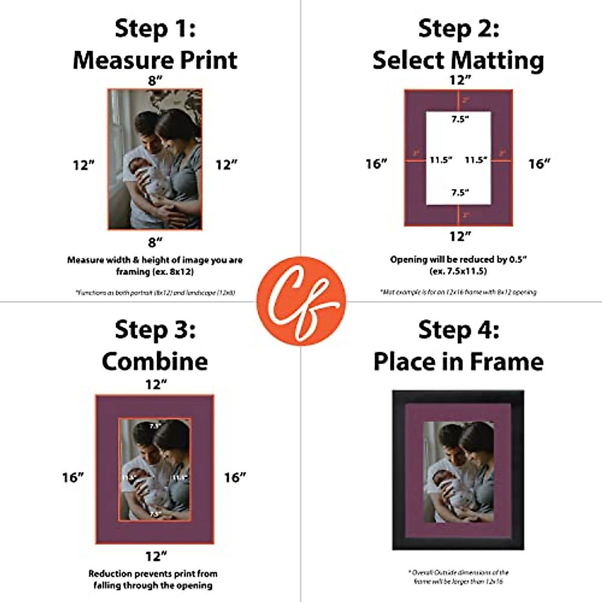 Craig Frames B165 Pre-Cut Mat Board for 20x30 Print, 24x36, Raspberry Purple