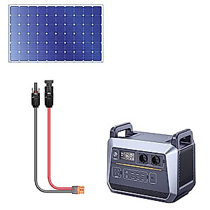 CERRXIAN 1.5m 12AWG XT60I Female to Solar Panel Power Extension Cable for Portable Power Station,Solar Generator(XT60I-F)