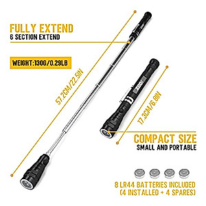 ZOOI Gifts for Men, Telescoping Magnetic Pickup Tools Mens Gifts, Fathers Day Gifts for Dad, Tool Cool Gadgets for Men, Idea Birthday Gifts for Men Who Have Everything, Boyfriend, Husband, Grandpa