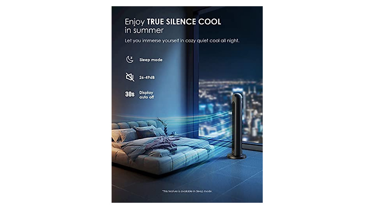 Oraimo 42" Tower Fan - Quiet & Powerful Cooling