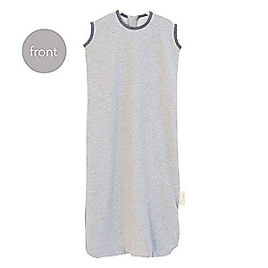 Back Zip Bag - Back Zipping Toddler Sleep Sack, Difficult for Your Child to Remove (Inescapable), Super Soft, Lightweight, Stretchy, Wearable Blanket for Toddlers (Moonlight Grey, 2T-3T)