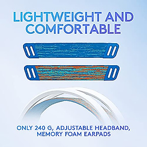 Logitech G335 Wired Gaming Headset, with Flip to Mute Microphone, 3.5mm Audio Jack, Memory Foam Earpads, Lightweight, Compatible with PC, PlayStation, Xbox, Nintendo Switch - White