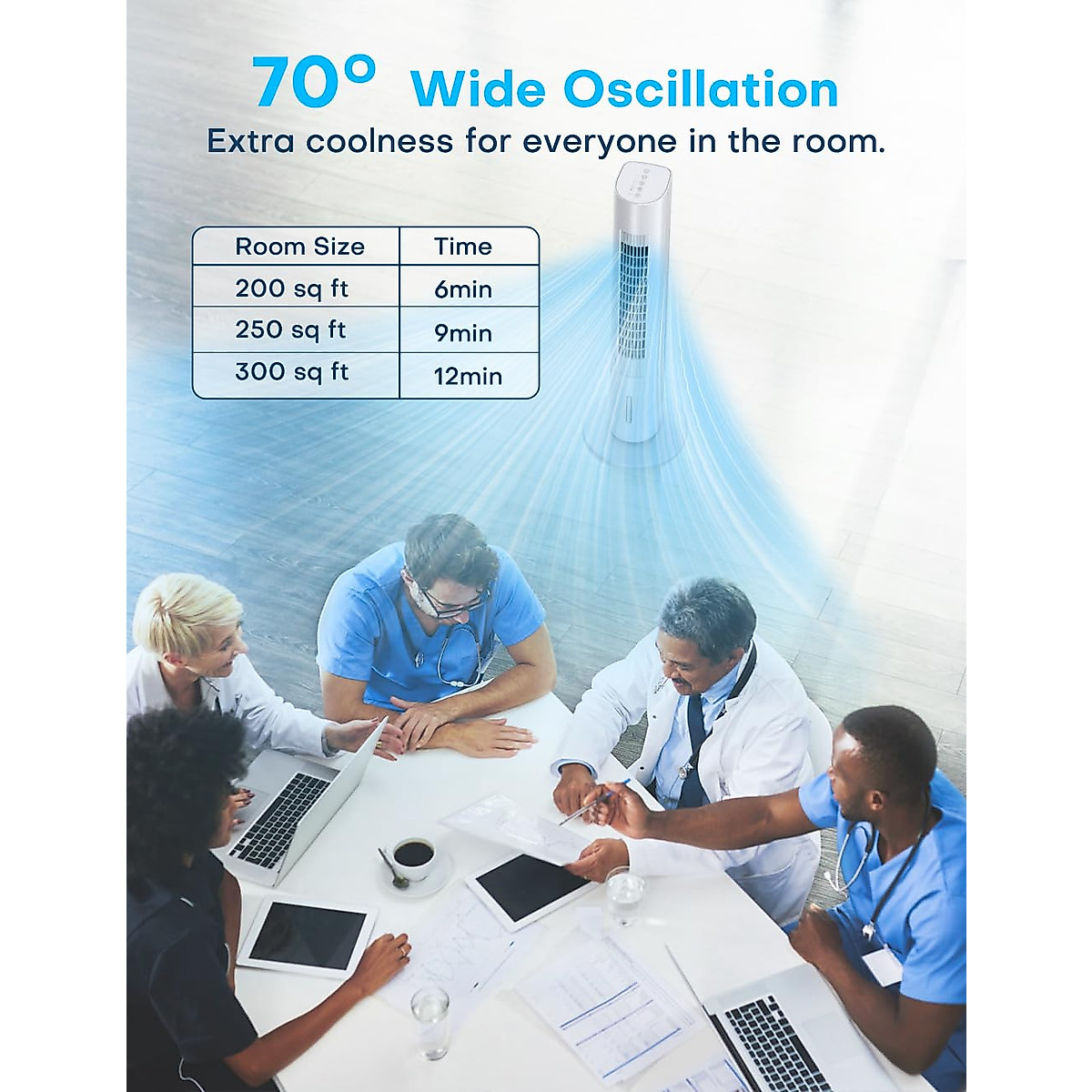 BALKO TS03Y Evaporative Air Cooler, White