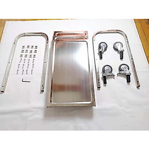 ITINA 3 Tier Stainless Steel Utility Cart with Locking Wheels L29.5× W16× H33inch 330Lbs Total Load Capacity Kitchen Island Trolley Catering Storage Cart for Kitchen Restaurant Hotel Cafe Home