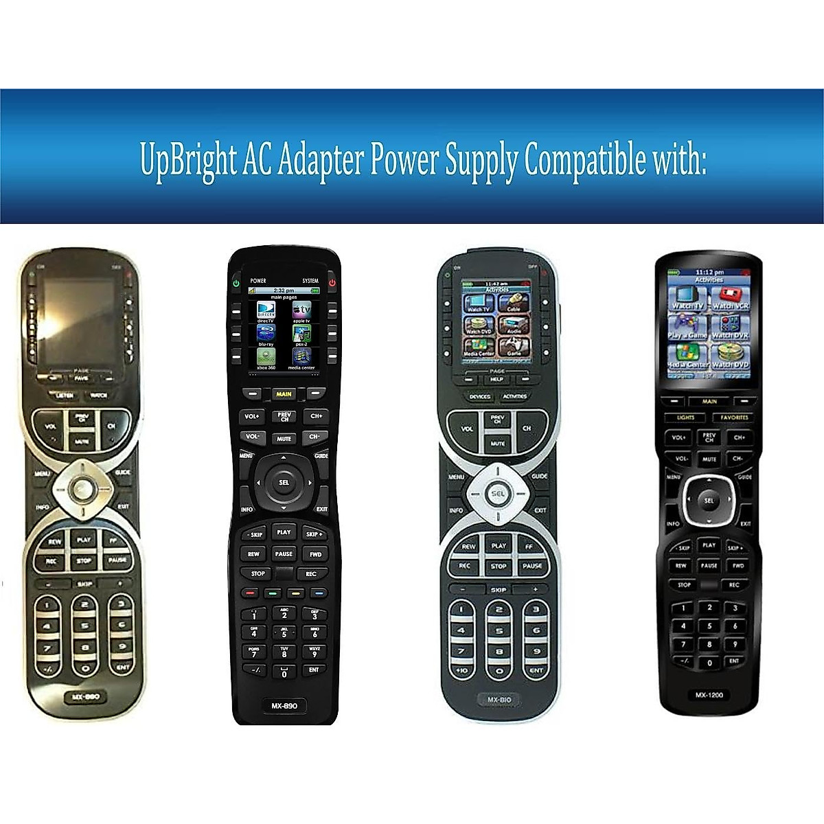 UpBright 5V AC/DC Adapter Compatible with URC Universal Remote Control MX-880 MX880 MX-890 MX-890i MX-810 MX-810i MX-1200 MX-1200i A920-2001G Cradle MLF-A00060501000U0021 3.7V Li-ion Battery Charger