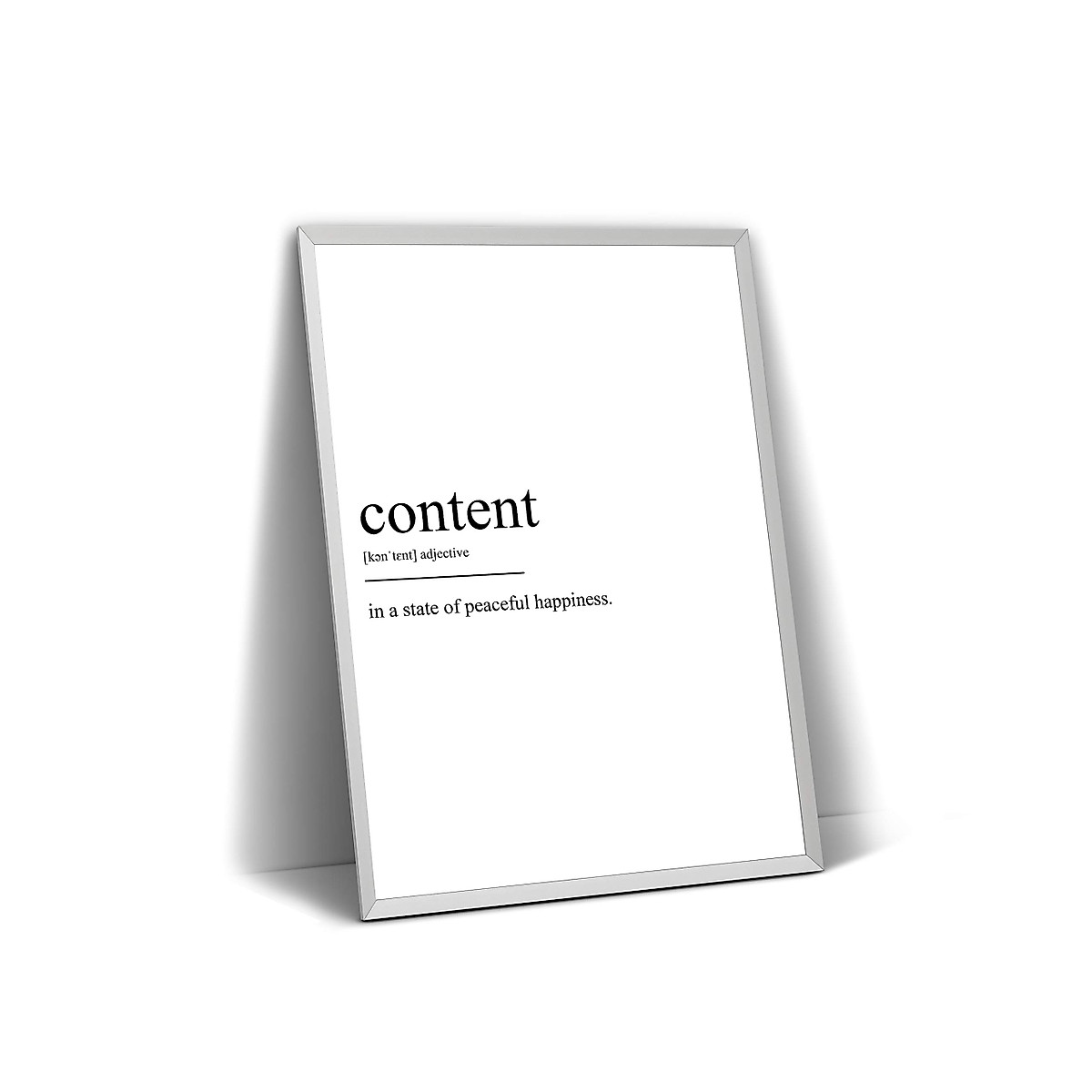 Content Definition Print - Dictionary Poster Wall Art Decor Quote Typography Home - Frame Not Included