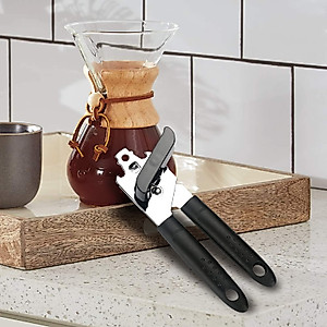 Multifunction Can Opener, K4 Stainless Steel Handheld Can Openers, Tin Can Opener with smooth and comfortable safety handle, Can Opener with Effortless Large Knob for Seniors with Arthritis