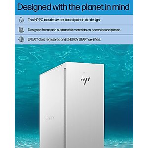 HP Envy Gaming Desktop, Intel Core i9-12900 Processor, 64GB DDR4 RAM, 2TB PCIe SSD + 2TB HDD, NVIDIA GeForce RTX 3070 8G DDR6, Win 11 Pro, White, 32GB Hotface USB Card