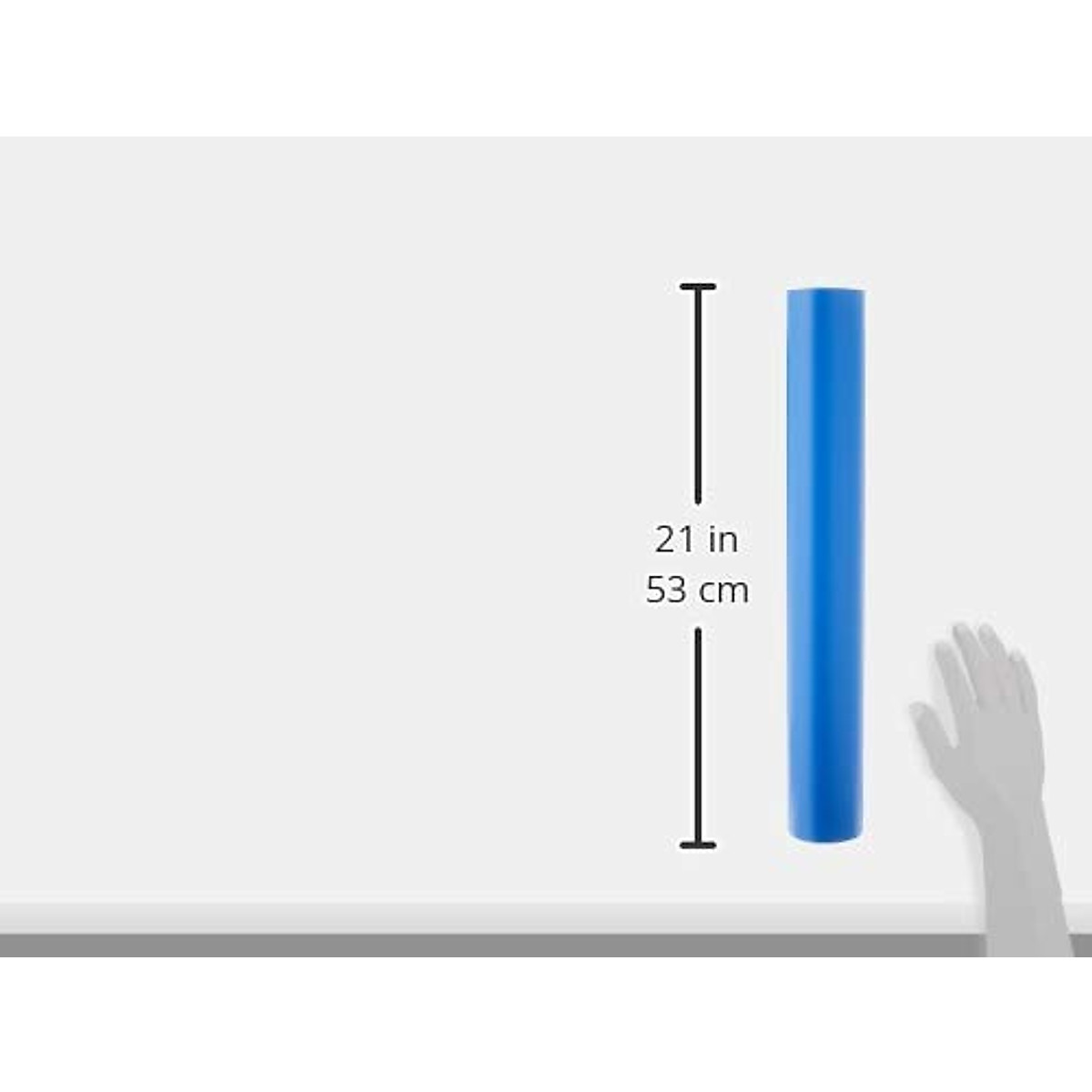 Magic Cover Adhesive Vinyl Paper, Multi-Functional Shelf Liner for Lining Drawers and Shelves, Waterproof and Durable, 18" x 60', Blue