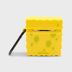 Spongebob Airpod Case I Silicone Case for Airpods Gen 1/2 I Funny Airpods Case I Character Airpods Case for Men Women Kids