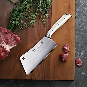 Cangshan S/S1 Series German Steel Forged Chinese Cleaver Set (White)