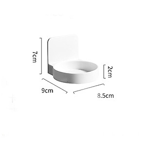 1PC Plastic Adhesive Floating Shelf Wall Mounted Wall Tray Adhesive Bathroom Storage Organizer Ledge Shelf for Home Decor,Kitchen,Office,Bathroom