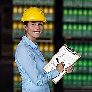 Clipboards,Set of 6 Multi Pack Clipboard, ECO Friendly Durable Wooden 9"x12" Hardboard | Holds 100 Sheets! with Strong Hangable Low Profile Clip | Standard A4 Letter Size Office Classroom Supplies