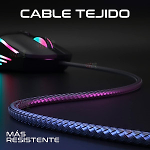 Slim Company Mouse Gamer USB Wired 7 Buttons 6400dpi Havit Ms1026 RGB