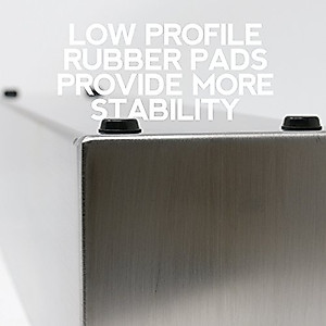 Buhbo Modern Steel Trough Rectangle Planter 32 inch, Black