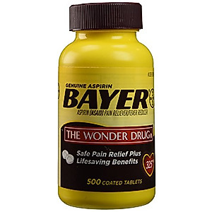 Bayer Aspirin Pain Reliever 325mg - 500 Tablets