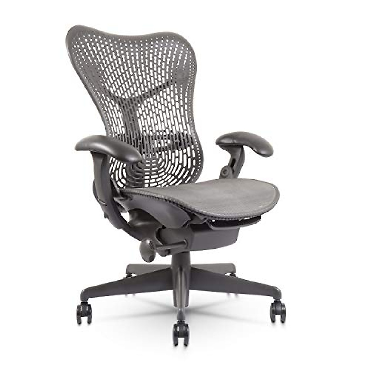 Herman Miller Mirra Home Office Chair Fully Adjustable Graphite Renewed by Chairorama.