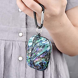 CAGOS Compatible with Airpods Pro Case, Cute Marble Protective Hard Case Skin Cover Portable & Shockproof with Keychain Accessories for Apple Airpods Pro Charging Case (Turquoise Blue)