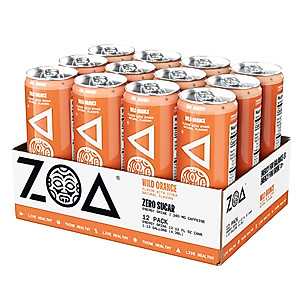 ZOA Energy Drinks Bundle - Best 12oz Flavors (60 Pack) | Healthy Energy Formula with Daily Vitamin C, Essential B-Vitamins | Gluten-Free, Keto Friendly | 12 Ounce Cans (Pack Of 12)