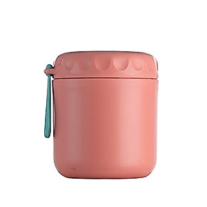 Syuanmuer 2PCS Insulated Food Soup Jar, Leak Proof Stainless Steel Soup Thermos Lunch Box with Spoon, 430ML Portable Thermos for School Work Picnic.
