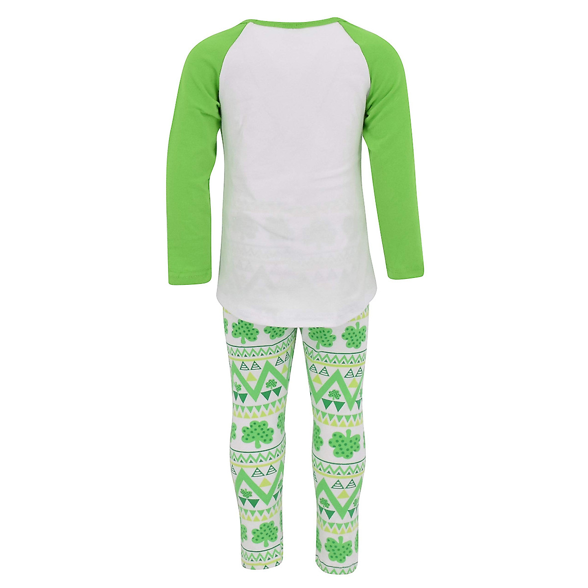 Unique Baby Girls St Patrick's Day Pinch Proof Legging Set (7/XXL, Green)