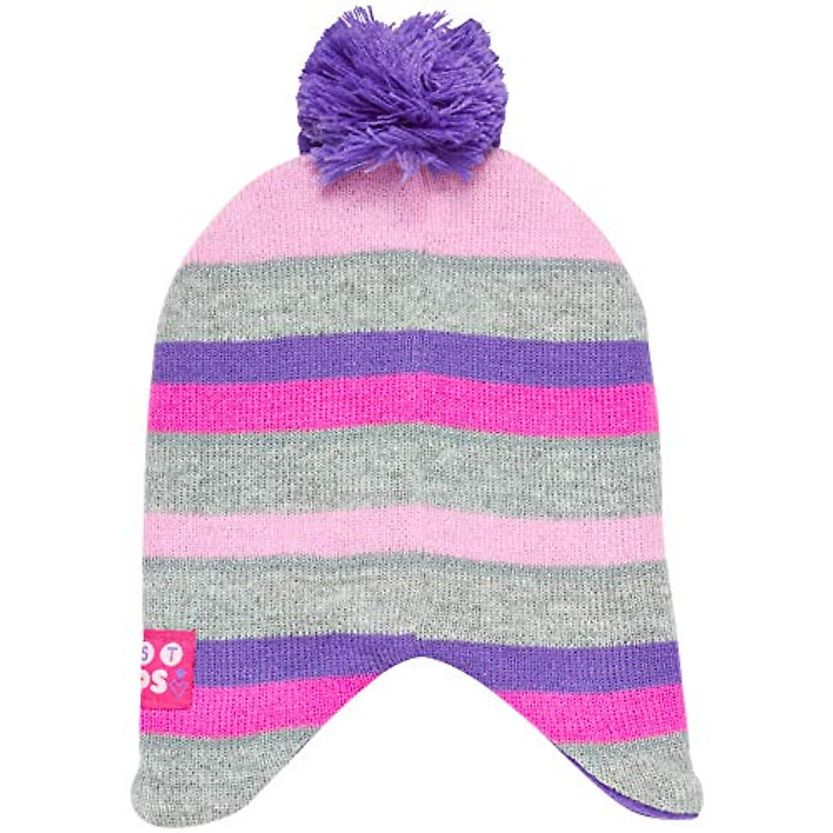 Nickelodeon Paw Patrol Girls Winter Hat and 2 Pair Mittens or Gloves (Age 2-7), Size Age 2-4, Paw Patrol Purple/Grey Mitten 2-4