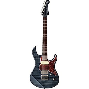 Yamaha Pacifica PAC611HFM TBL Solid-Body Electric Guitar, Translucent Black