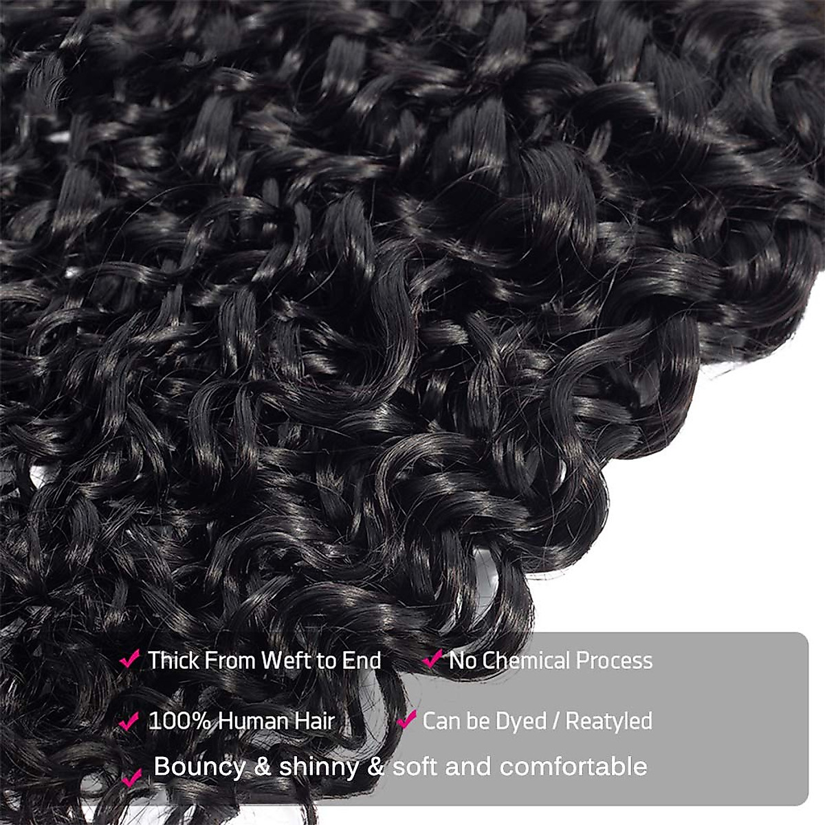 24 Inch Water Wave Single Bundle Human Hair Brazilian Virgin Hair 1 Bundle Water Wave Human Hair Single Bundles Brazilian Virgin Curly Bundle Weave Hair Human Bundles
