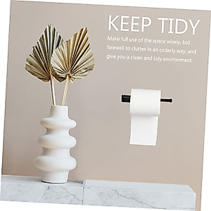 Towel Roll Holder Bath Towel Rack Kitchen Towel Bar Toilet Tissue Rack Towel Racks for Bathroom Wall-Mounted Storage Rack Paper Towel Organizer Towel Hanger Wall Shelf Dispenser