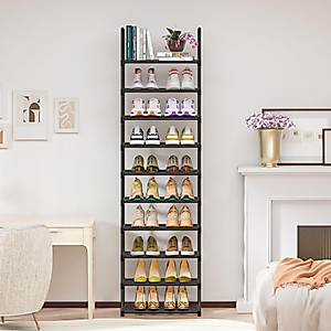 OYREL Shoe Rack, Sturdy Metal Shoe Rack Organizer,Narrow Shoe Rack,Shoe Racks for Closets,Shoes Rack,Shoe Stand,Shoe Shelf